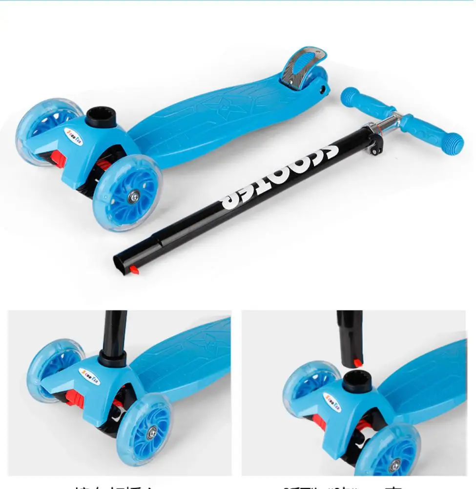 Kid Scooter 3 Wheel Scooter for Kids Children - Foldable & Adjustable