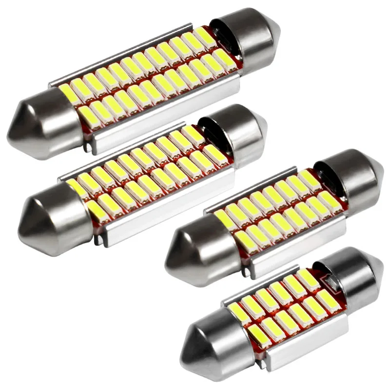 Festón-bombilla LED para Interior de coche, superbrillante, 4014 SMD, Canbus, sin Error, 31mm ...