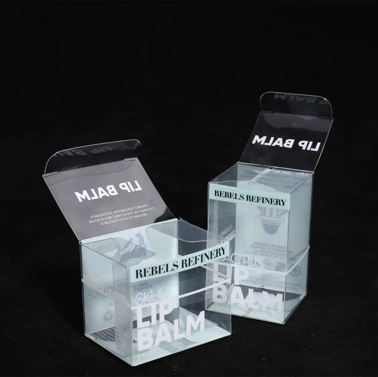 Customized PET PVC Plastic Gift Box with Paper Insert