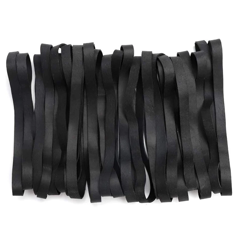 Large Heavy Duty Elastic Black Rubber Bands For Office Home School ...