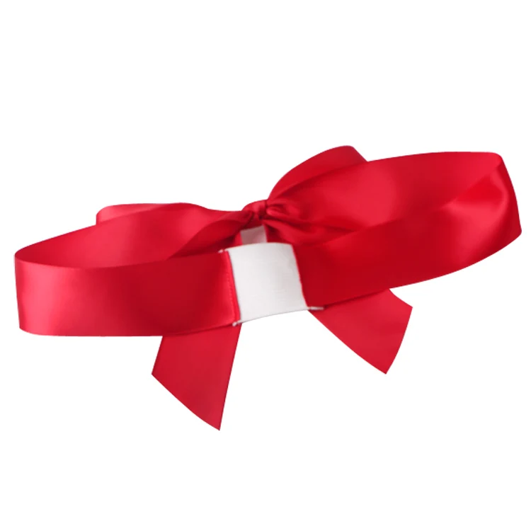 Wholesale Pre Tied Red Satin Ribbon Bows for Gift Wrapping