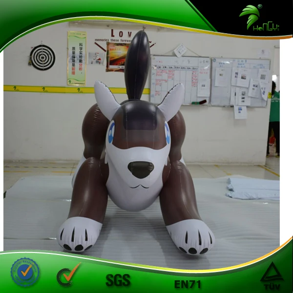 Inflatable Brown Wolf - Giant PVC Animal Toy by Hongyi