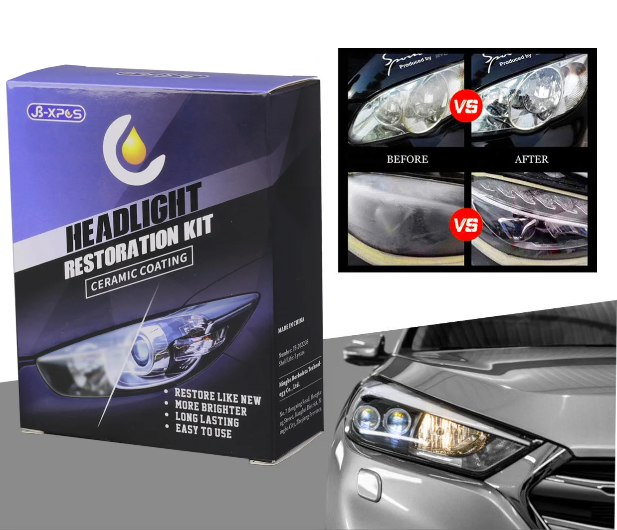 Oem Jbxpcs Headlight Restoration Kit Car Headlights Repair Plating ...