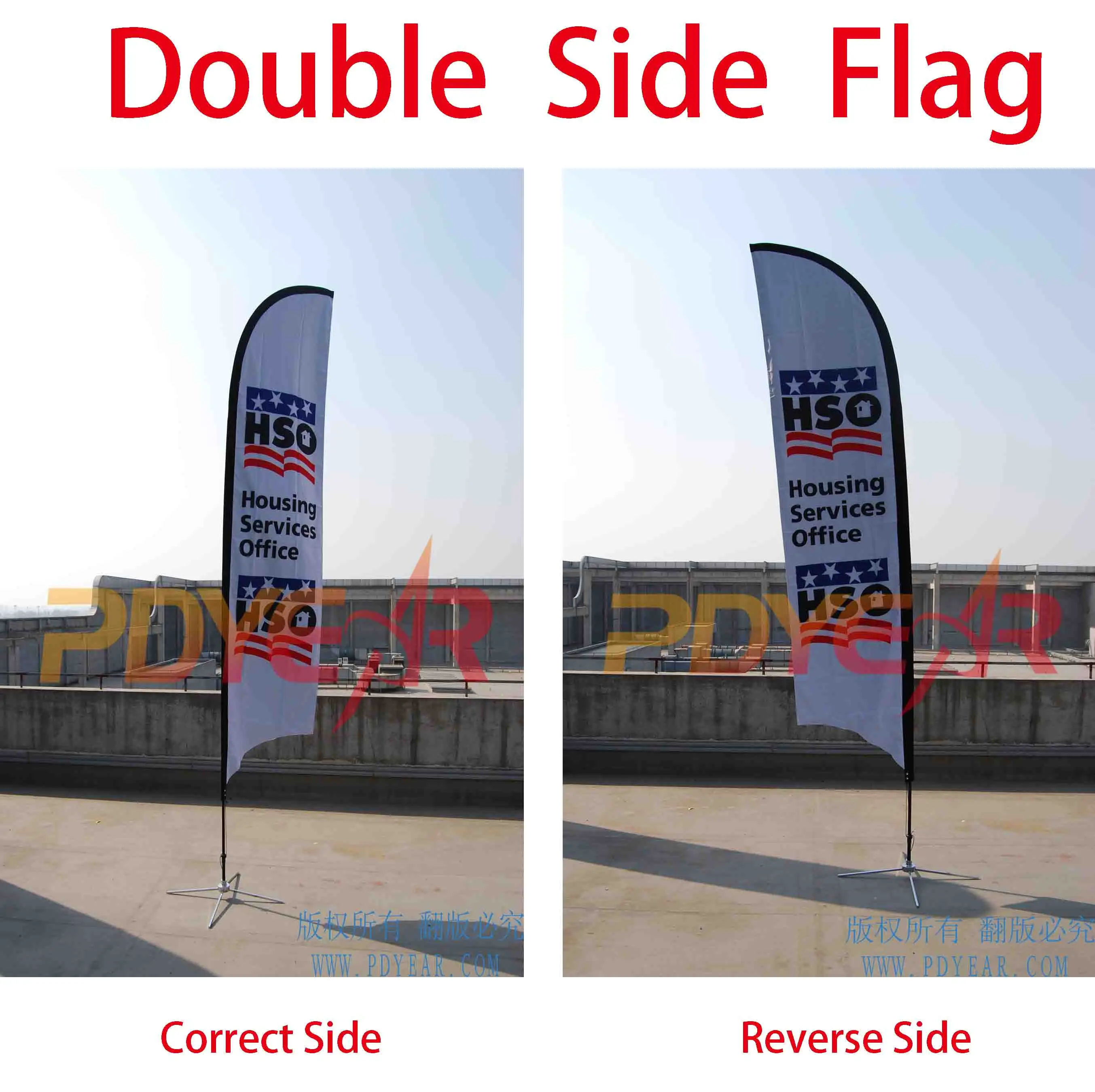 Promotional Advertising Custom Flying Banners Bali Bow Sail Swooper ...