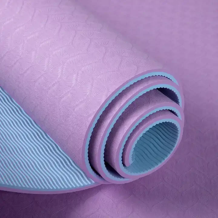 Double Color Men Women Soft Foam Tpe Anti-slip Yoga Mat 6mm 10mm Custom ...