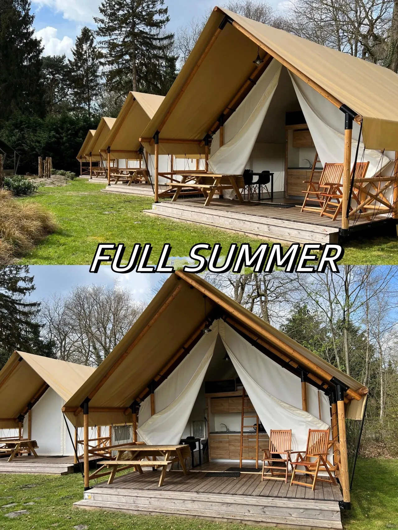 Glamping Party House Container House Camping Tent for Resorts Safari ...