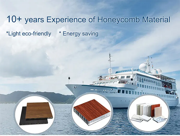 HPL Curved Aluminum Honeycomb Core Panel for Marine/ship