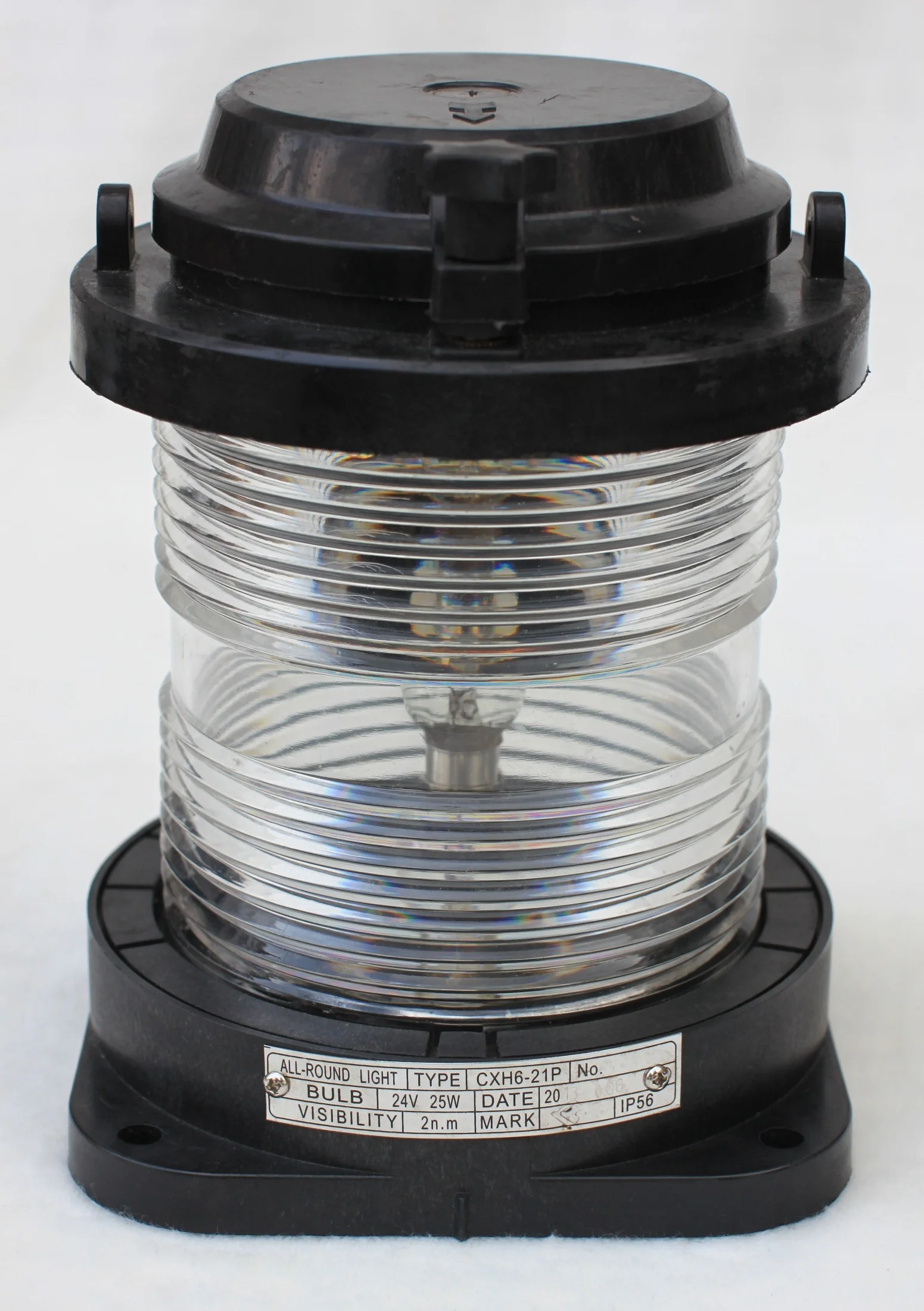 Waterproof Plastic 24V 25W Bay15d Marine Navigation Light