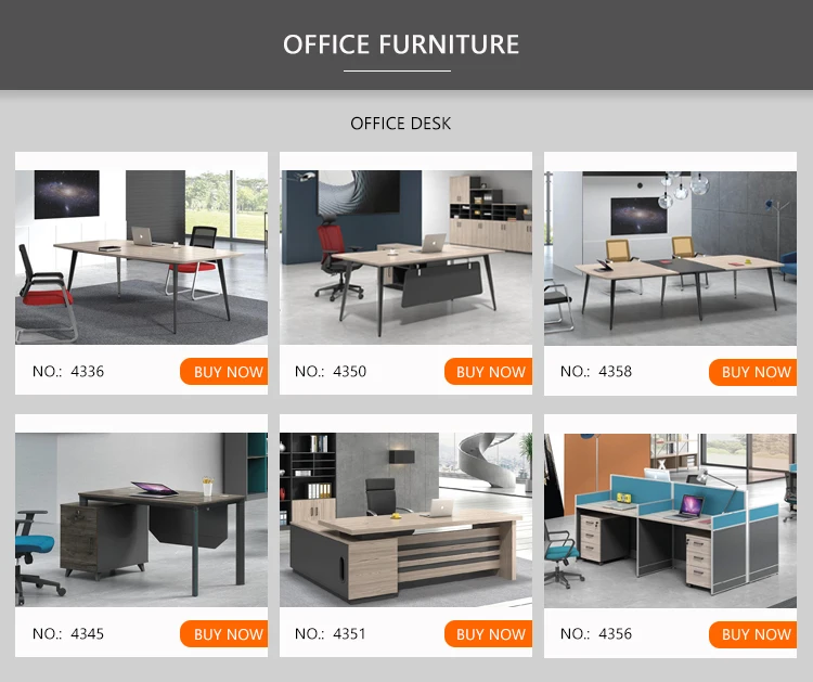 Latest Design Modern Furniture Desk White Cheap Computer Funky Office ...