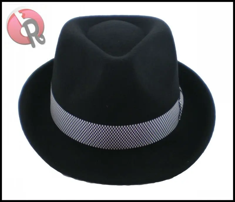 Men's Wool Felt Hat Borsalino Jewish Hat Fedora Panama Style Hat