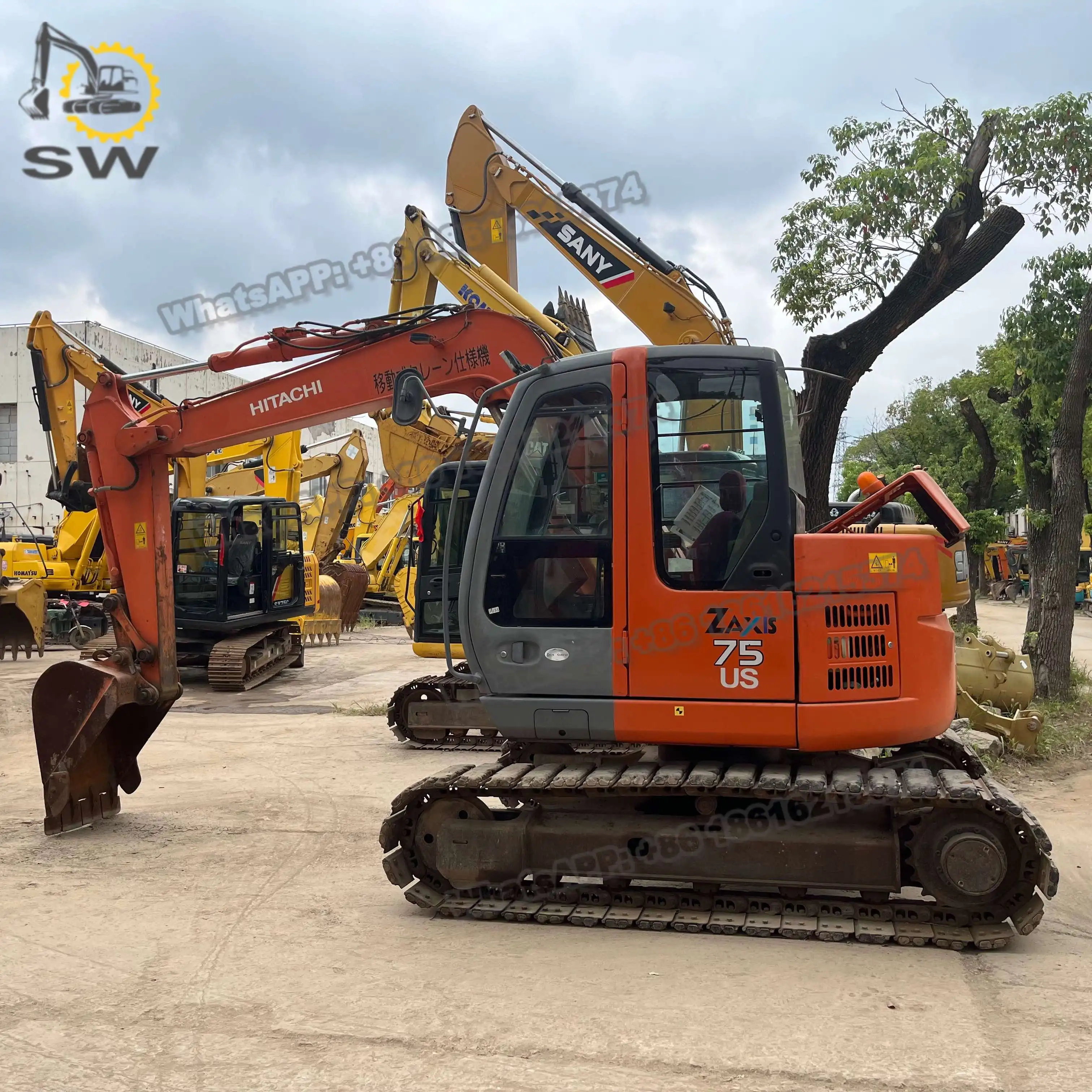 Used Zx75 Hitachi Excavator,Japon Hitachi Zx75us-3 Zx75us Zx70 Zx60 ...