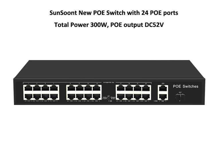 New Type Realtek 1000mbps Network 24 Ports Poe Ethernet Switch With 2 ...