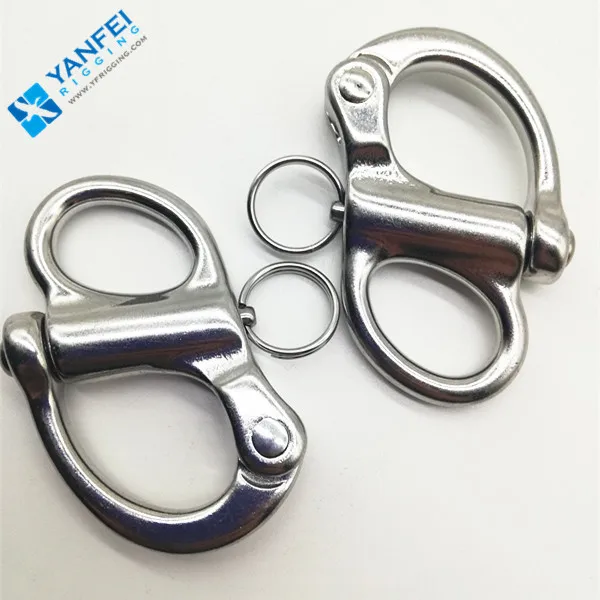 Stainless Steel Jaw Swivel Quick Release Snap Shackle With Fixed Eye ...