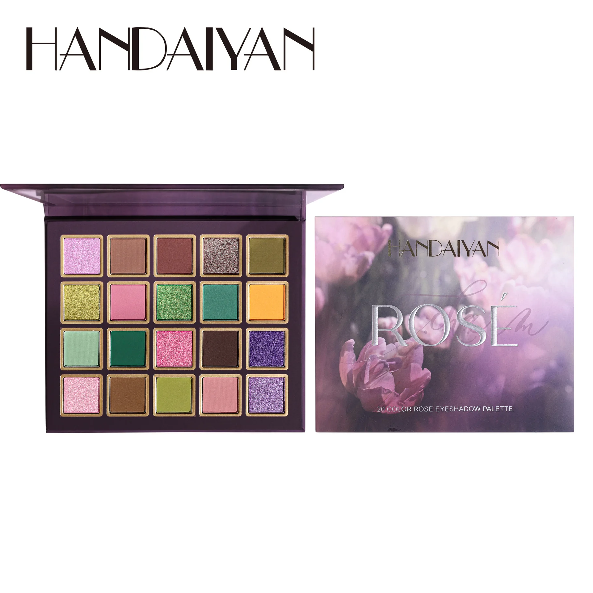 Handaiyan 20 Color Eye Shadow Shiny Powder Matte Waterproof Creamy ...