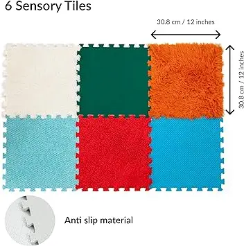 Sensory Mats For Autistic Children. Interlocking Sensory Floor Rug.felt ...