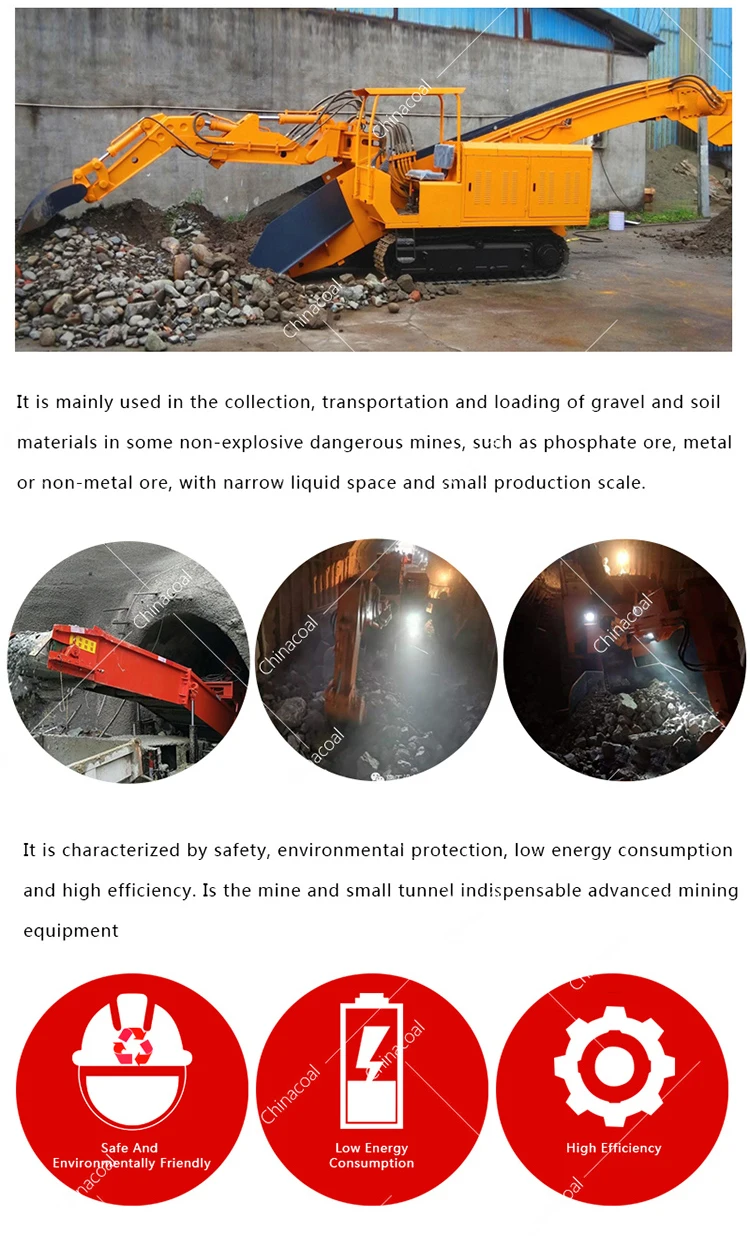 Underground Mining Equipment Tunnel Crawler/ Muck Wheel Loader/coal ...