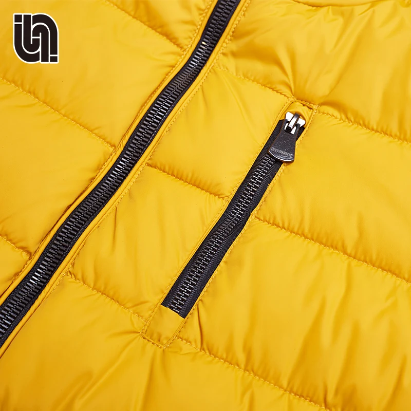 Hooded Quilted Winter Padded Fake Down Mens Outdoor Jacket - Buy Fake ...
