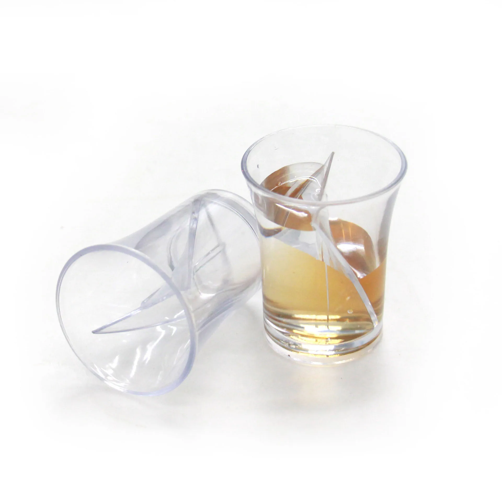 2 Oz Clear Split Shot Glass - Perfect for Bachelorette Party