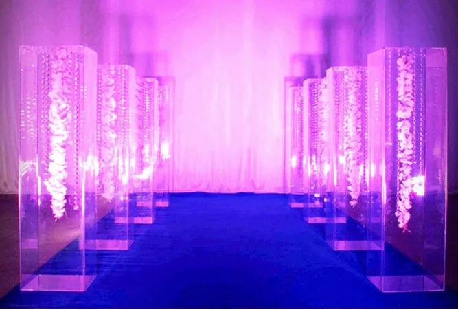 Acrylic Clear Wedding Plinths - Elegant Display Solutions