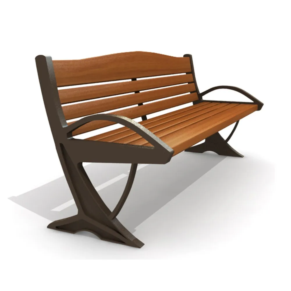 Eco-friendly WPC Composite Bench for Outdoor Public Spaces