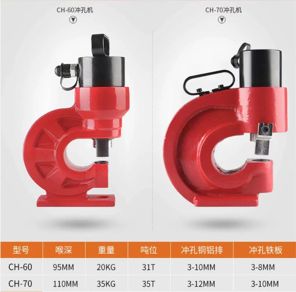Portable Busbar Punching Machine Ch-70 - Buy Copper Busbar Machines ...