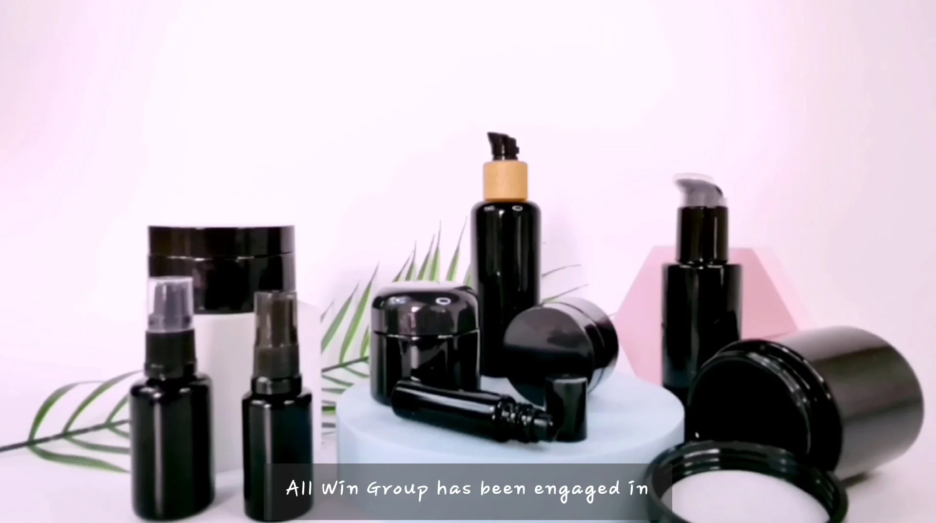 Aws Luxury Optical Cosmetic Glass Bottle Dark Violet Glass Jars And ...