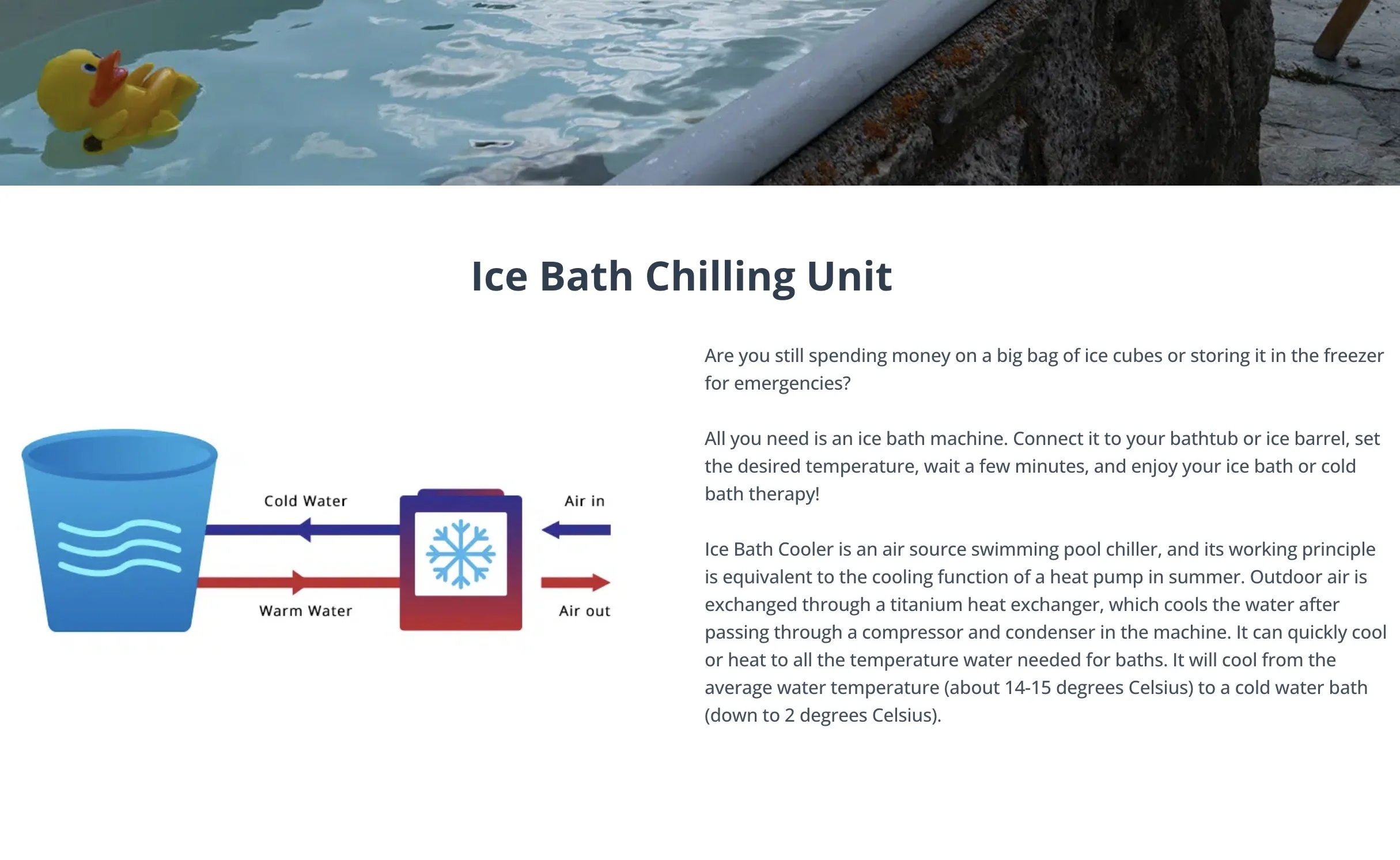 Ice Bath Machine - Enhance Sports Recovery & Performance