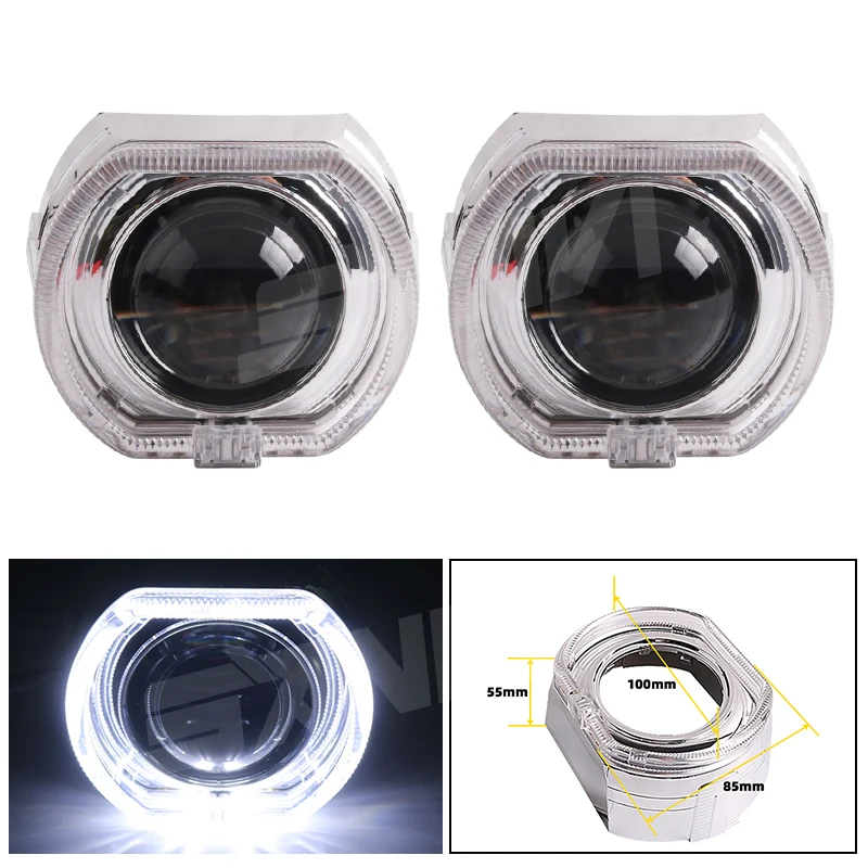 80mm/95mm LED Angel Eyes Shrouds for Car Light Conversion