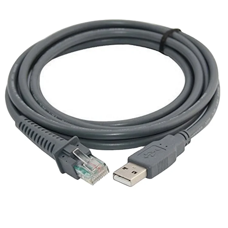 OEM Flexible Barcode Scanner USB Cable to RJ45/ RS232