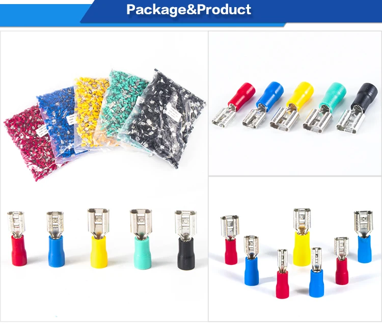 Brass Insulated Male Female Faston Spade Terminal Connectors