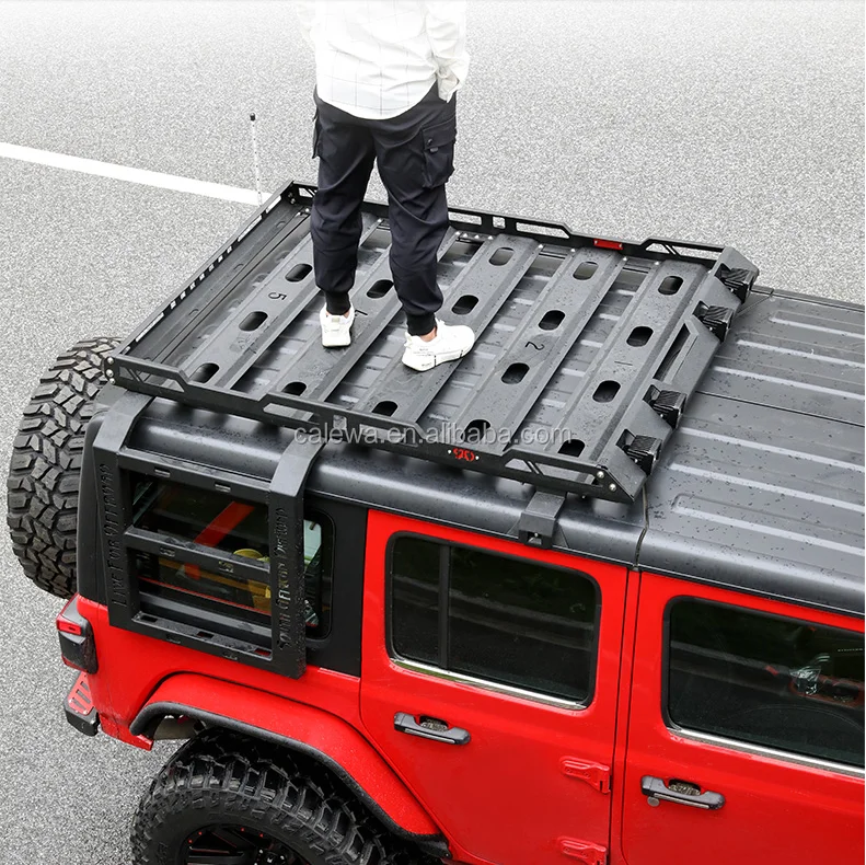 20018 -2019 Steel Roof Rack With Ladder Roof Luggage For Jeep Wrangler ...
