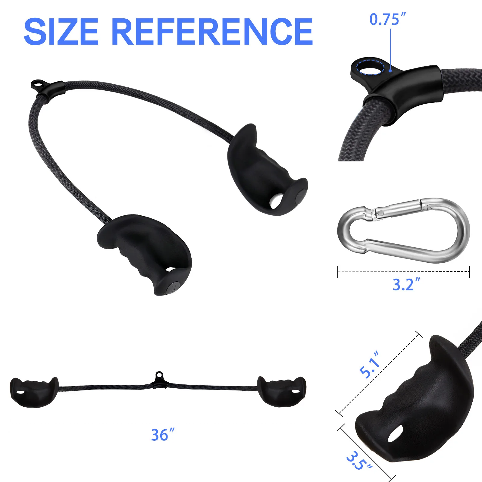 Heavy Duty Gym Triceps Ropes Weightlifting Pulley Cable Machine ...