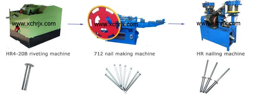 Automatic Rivet Nails Making Machine - Huarui Production Line