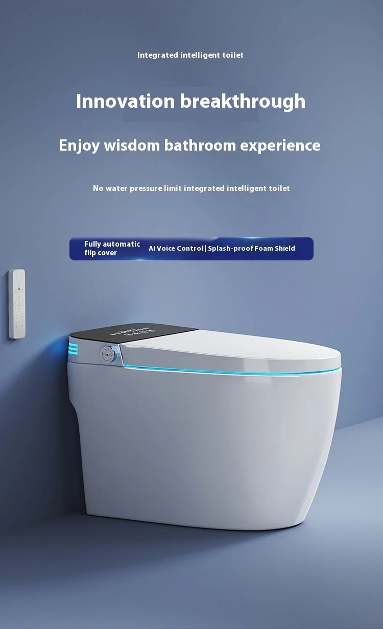 Smart Home Automation System: Square Smart Toilet with Remote Control