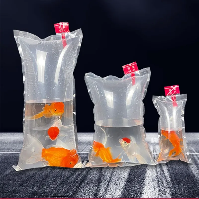 Fish Packaging Oxygen Plastic Bags Ornamental Fish Oxygen Filled ...