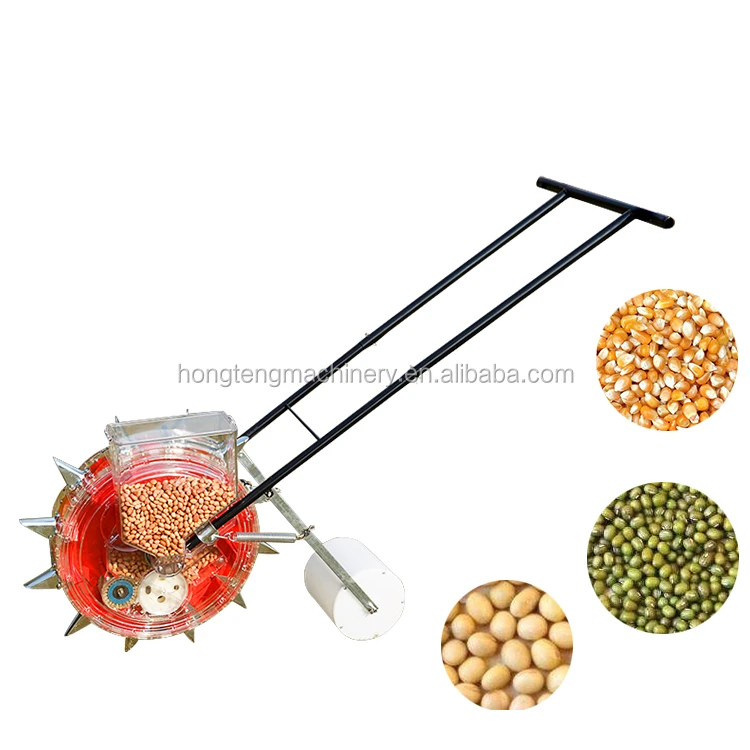 Stainless Steel Adjustable Plant Spacing Hand Push Small Corn Seeder ...