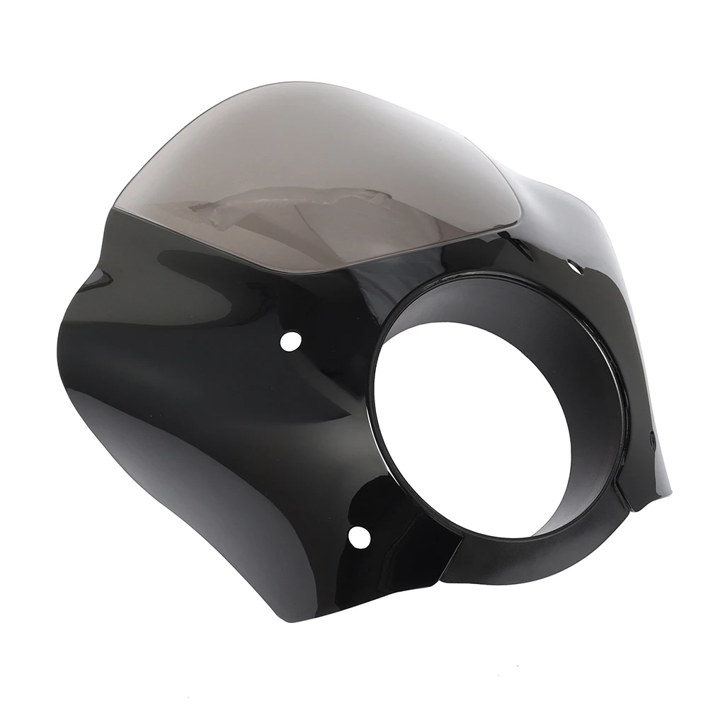 Motorcycle Universal Cafe Racer 7inch Headlight Handlebar Fairing ...