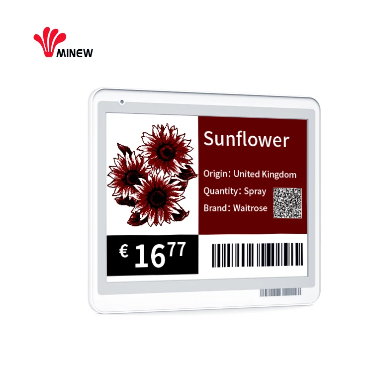 Minew Esl Sample Ble5.0 Electronic-price-tag Esl E Paper Shelf Labels ...