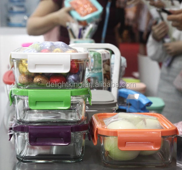 Eco-friendly Glass Food Storage Containers with Customized Decals
