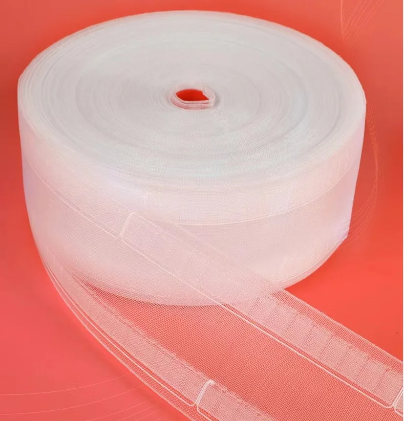 Good Quality Transparent Wave Curtain Tape Easy Assemble S Fold Tape ...