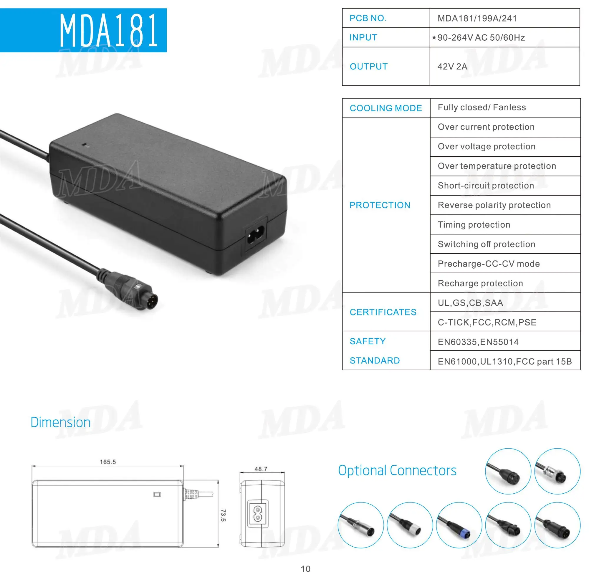 42v Li-ion Battery Charger Dzl(m)3710a0 - Buy Dzl(m)3710a0,Rosenberger ...
