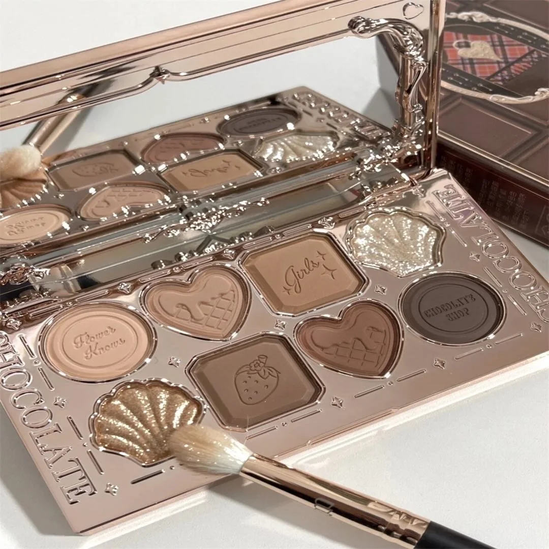 Flower Knows Chocolate Shop Matte Glitter Eyeshadow Palette