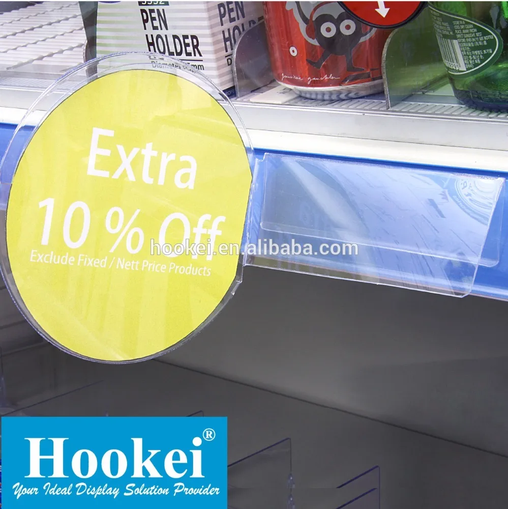 Supermarket Plastic Shelf Edge Talker Sign Holder Wobbler - Buy Wobbler ...
