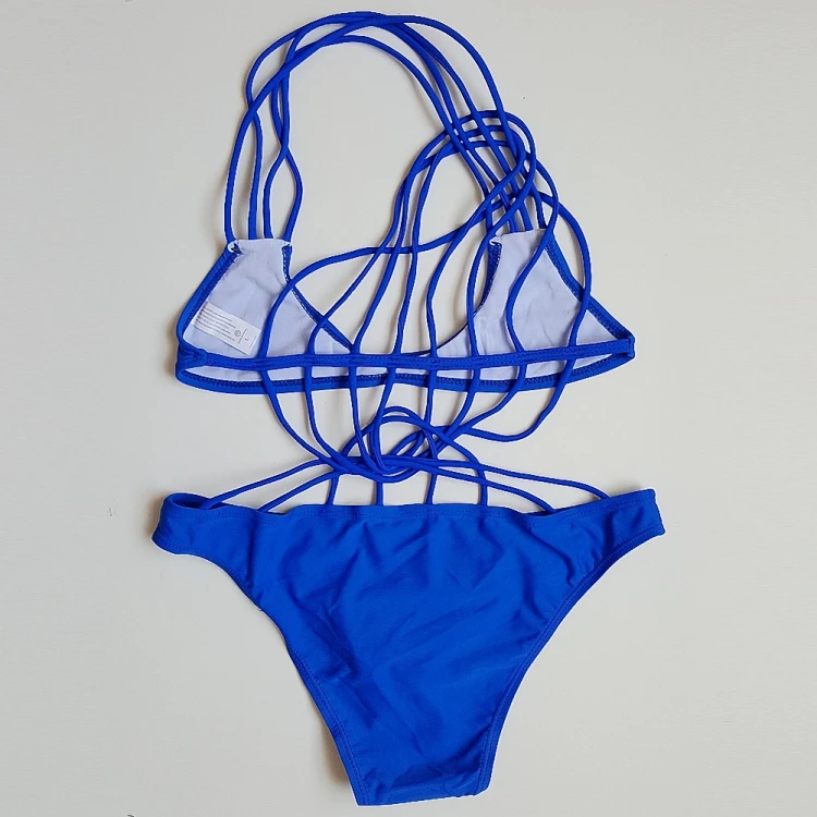 Wild Style Back Spider-web Crochet Trikini Swimwear Female Women ...