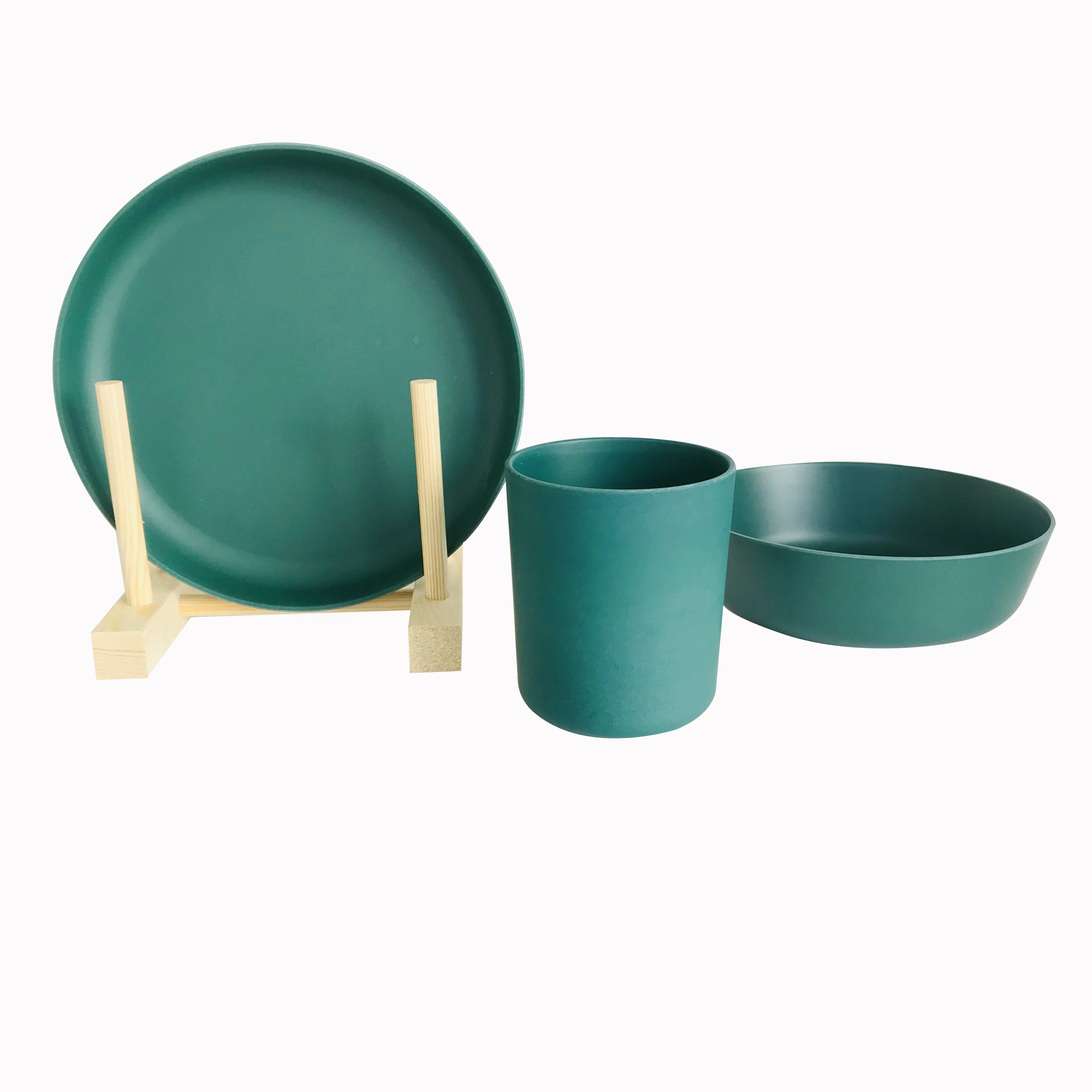 Reusable Biodegradable Plates Bamboo Fiber Decal Print Dinner Plates ...