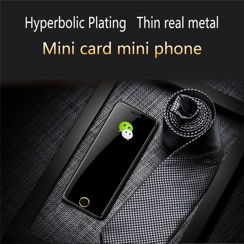 Super Mini Ultra Thin Card Phone Ulcool Hot Luxury Mobile Phone V66+ 1. ...