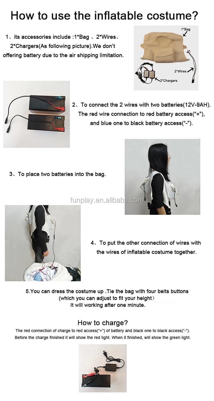 2 Meter Customized Fursuit - New White Wolf Mascot Costume