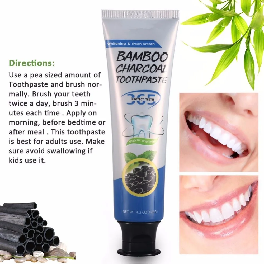 Dentifrice Charbon De Bambou 120g Teeth Whitening Charcoal Tooth Paste ...