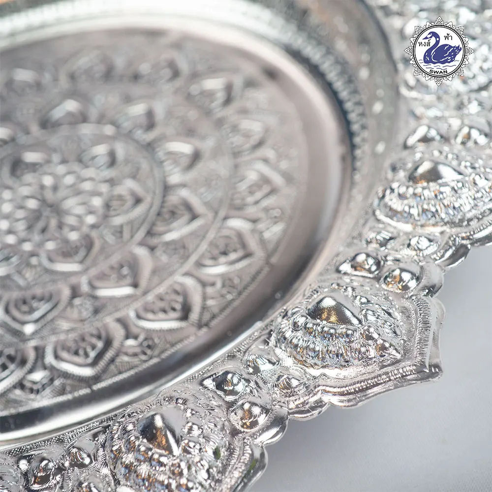 Thai Traditional Design Tray Serving Thai Style Sun-like Tray With Leg ...