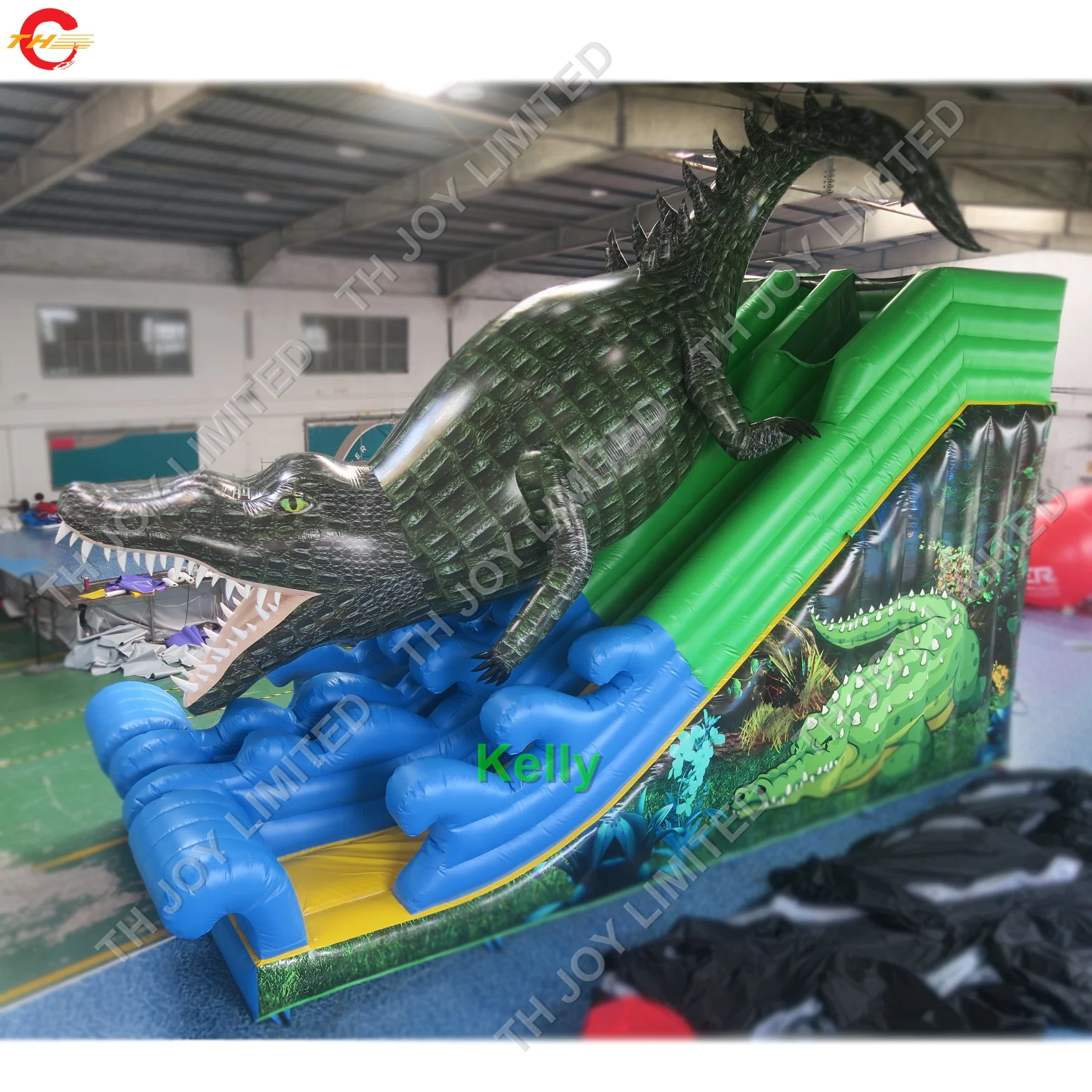 10x4m Giant Alligator Inflatable Slide - Commercial Fun